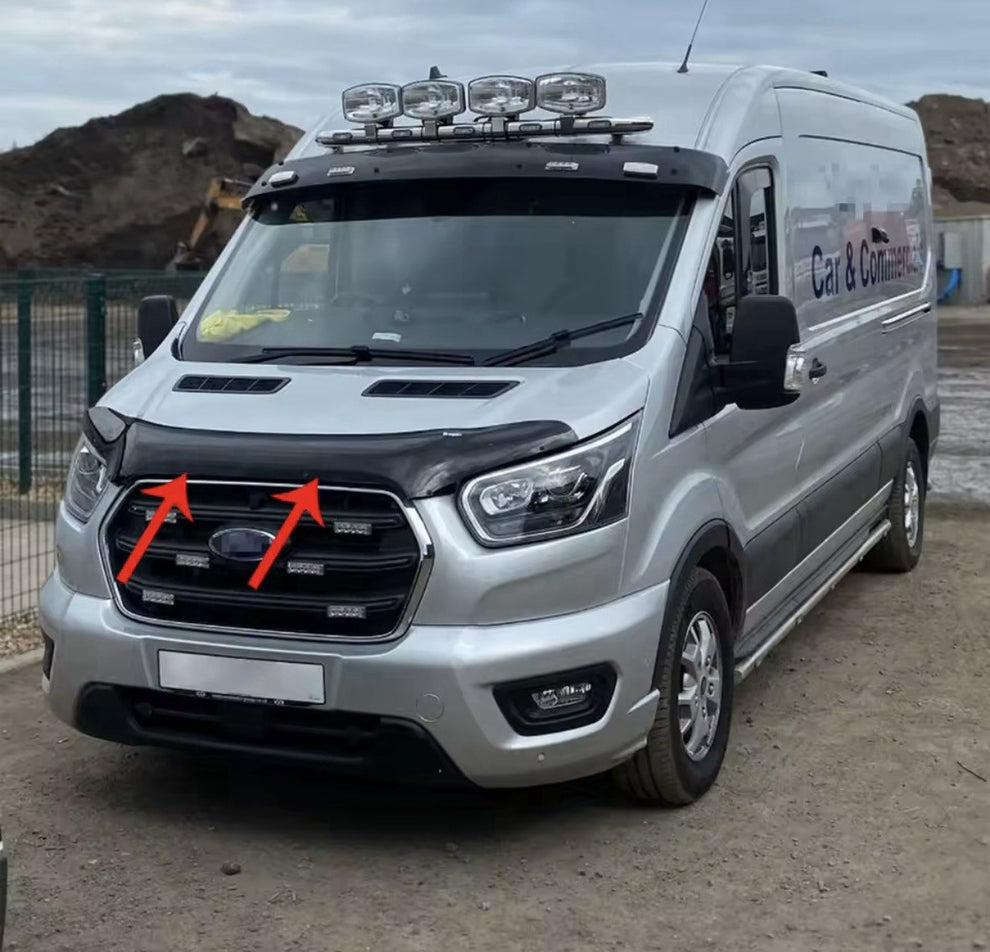FORD TRANSIT MK8 2014-2020 BONNET WIND DEFLECTOR STONE PROTECTOR GUARD ...