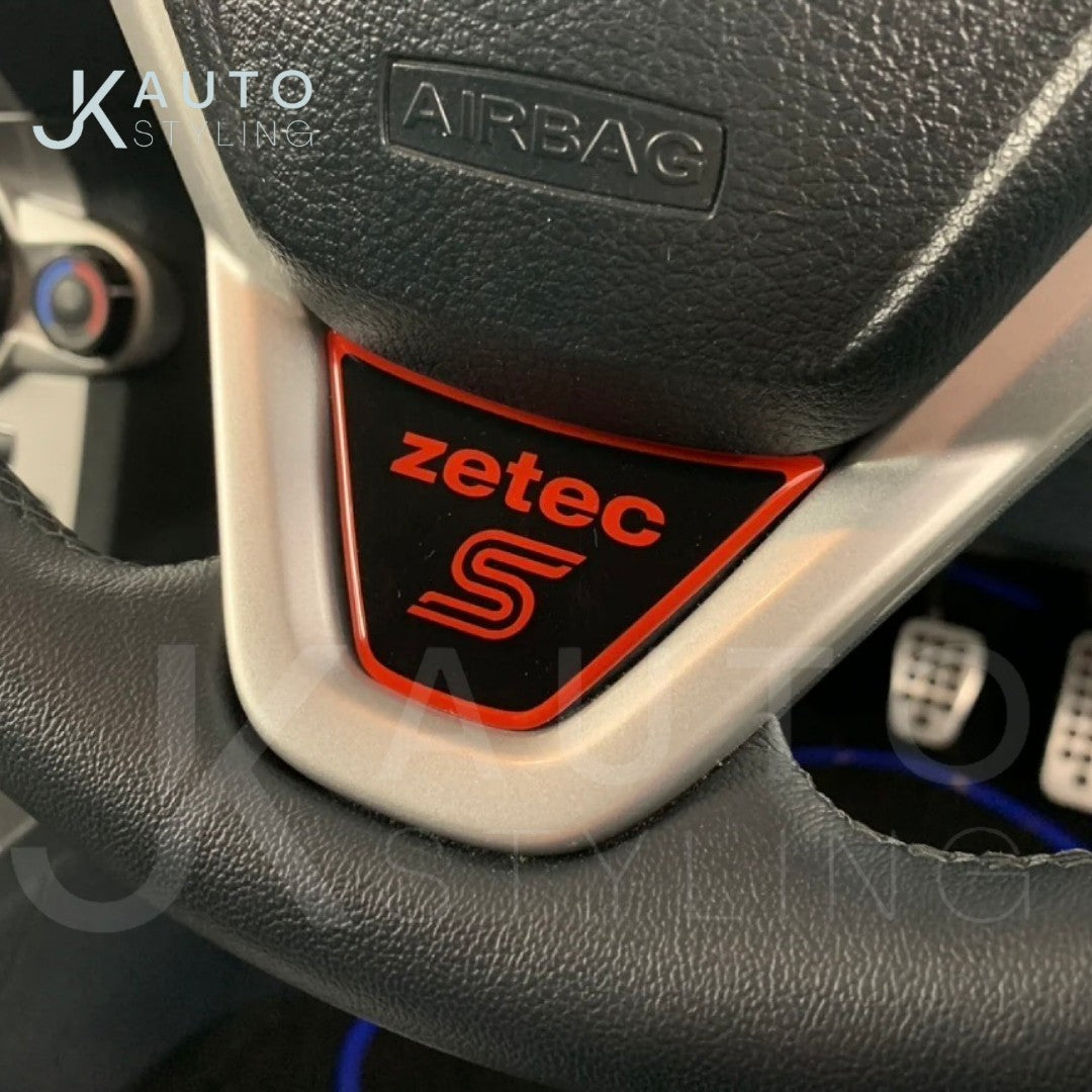 Ford Fiesta Zetec S MK7 MK7.5 2008-2017 Lower Steering Wheel Gel Badge ...