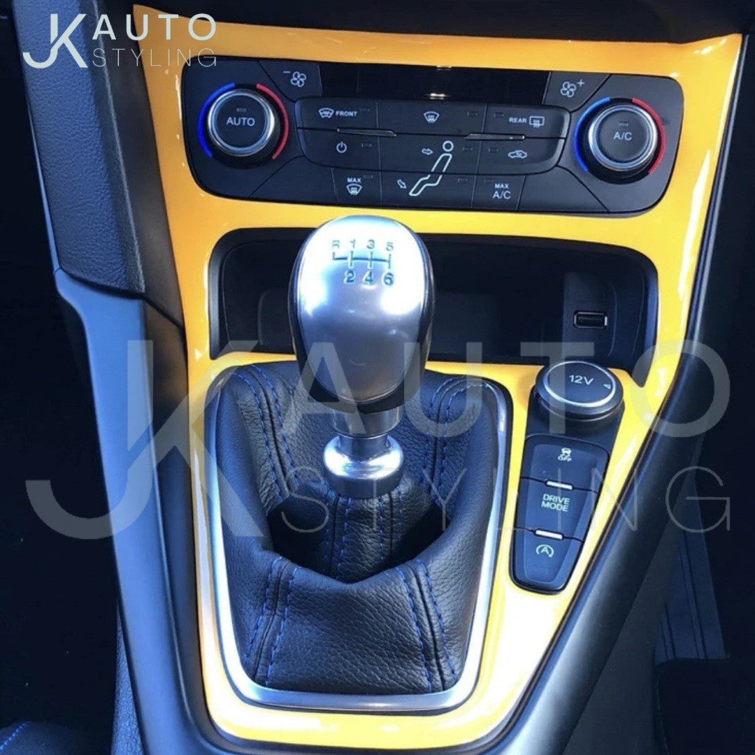 Orange Air Con Gear Panel Surround Gel Trim For Ford Focus MK3.5 2015 ...