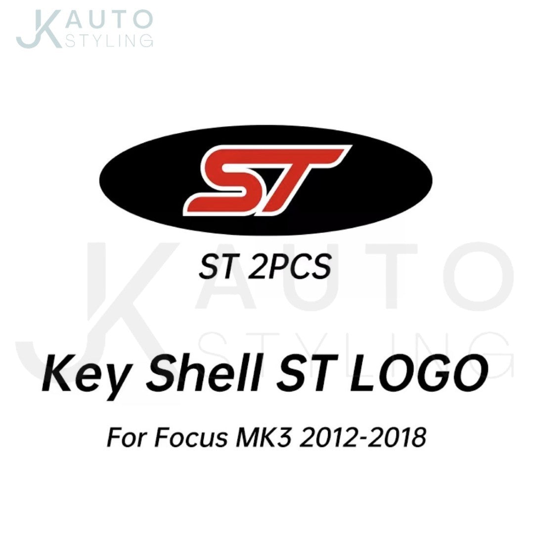 Ford Focus ST MK3 MK3.5 2012-2018 3D Gel Car Key Badge Overlay Set Of ...